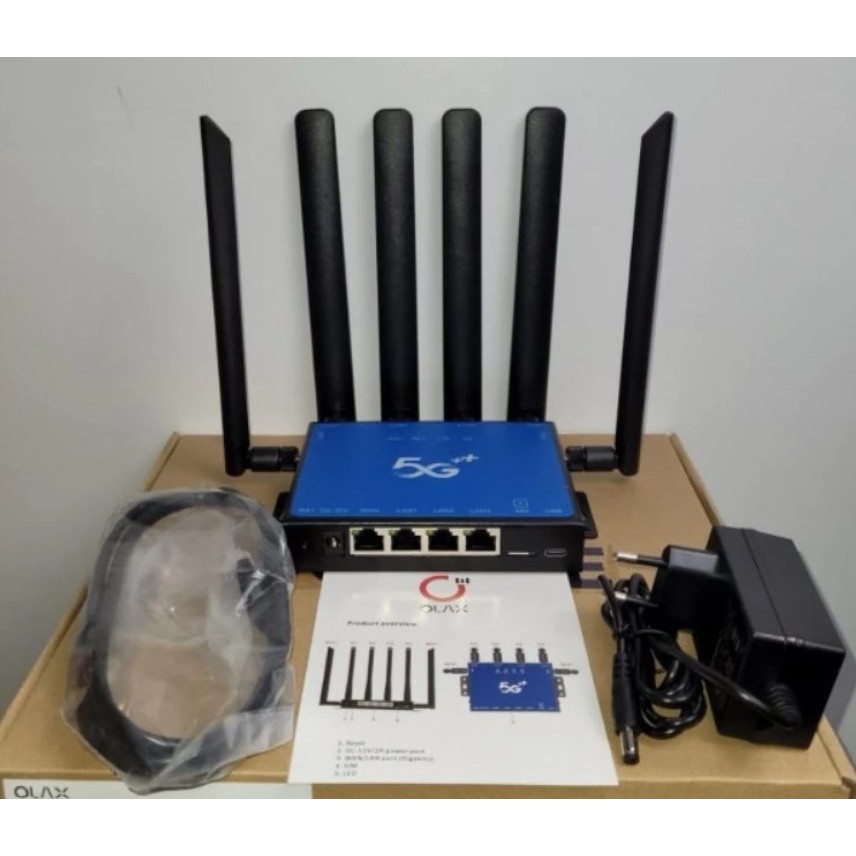 LTE CPE CP502 5G Dual Frequency (2.4G&5G) WIFI-6 Qualcomm X55 Wireless Router Hotspot 6 antennas ...