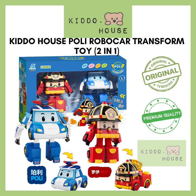 Kiddo House 2in1 Set Poli Robocar Transform Toy | Shopee Malaysia