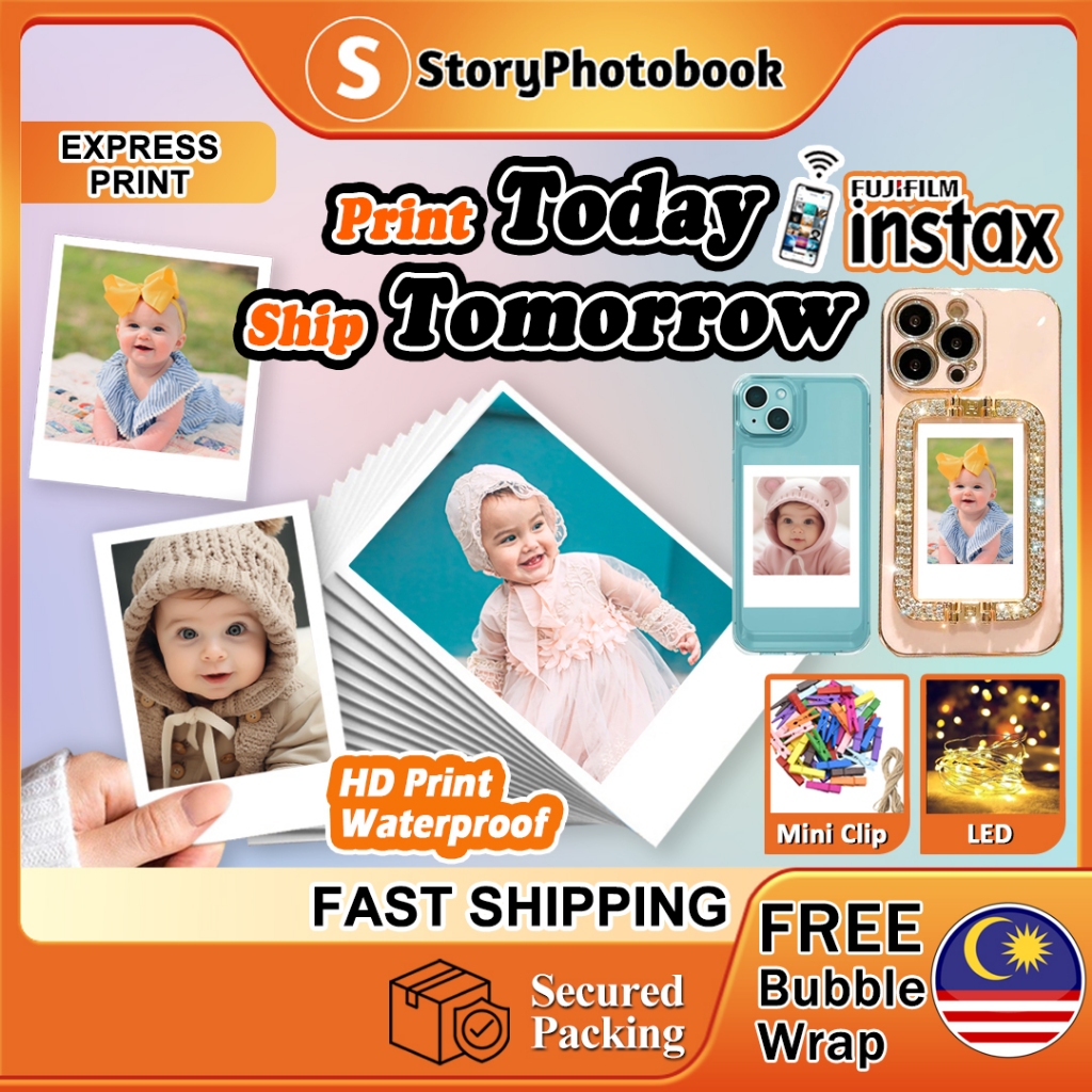 Fujifilm Photo Print Instax Mini,Instax Square,Lomo Print,2R,Cuci ...