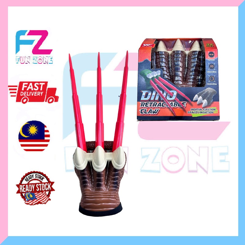 Toy Simulation Dinosaur Retractable Claw | Shopee Malaysia