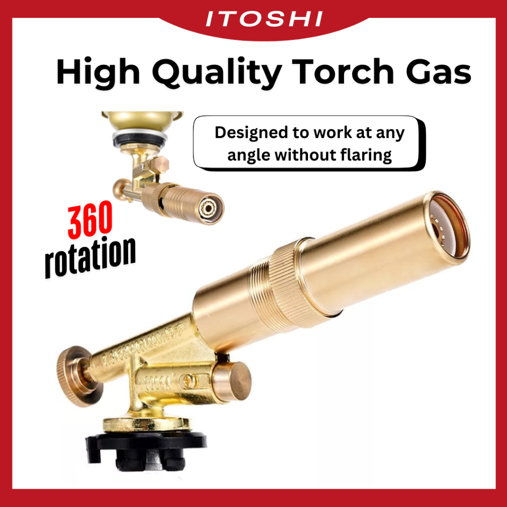 KND High Temperature Brass Gas Torch Welding Plumbing Brazing Melt Gold ...