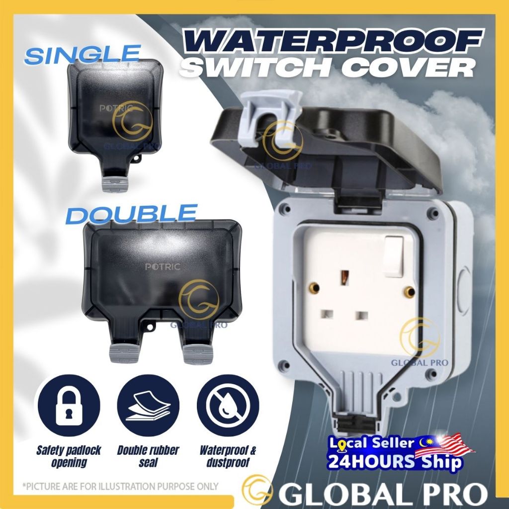 𝐆𝐋𝐎𝐁𝐀𝐋 𝐏𝐑𝐎 Outdoor Casing Waterproof Switch Cover Wall Switch Plug ...