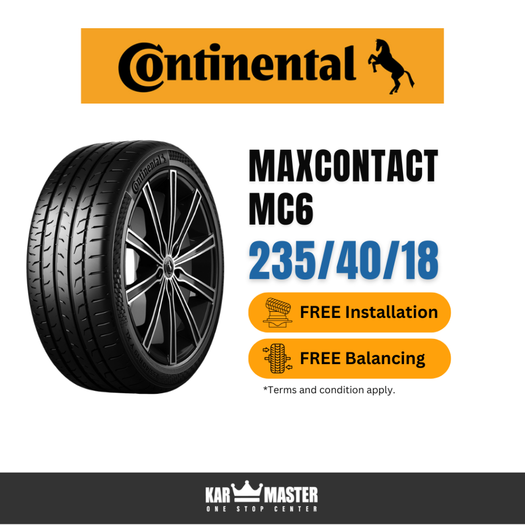 235/40/18 Continental MaxContact MC6 (With Installation) | Shopee Malaysia