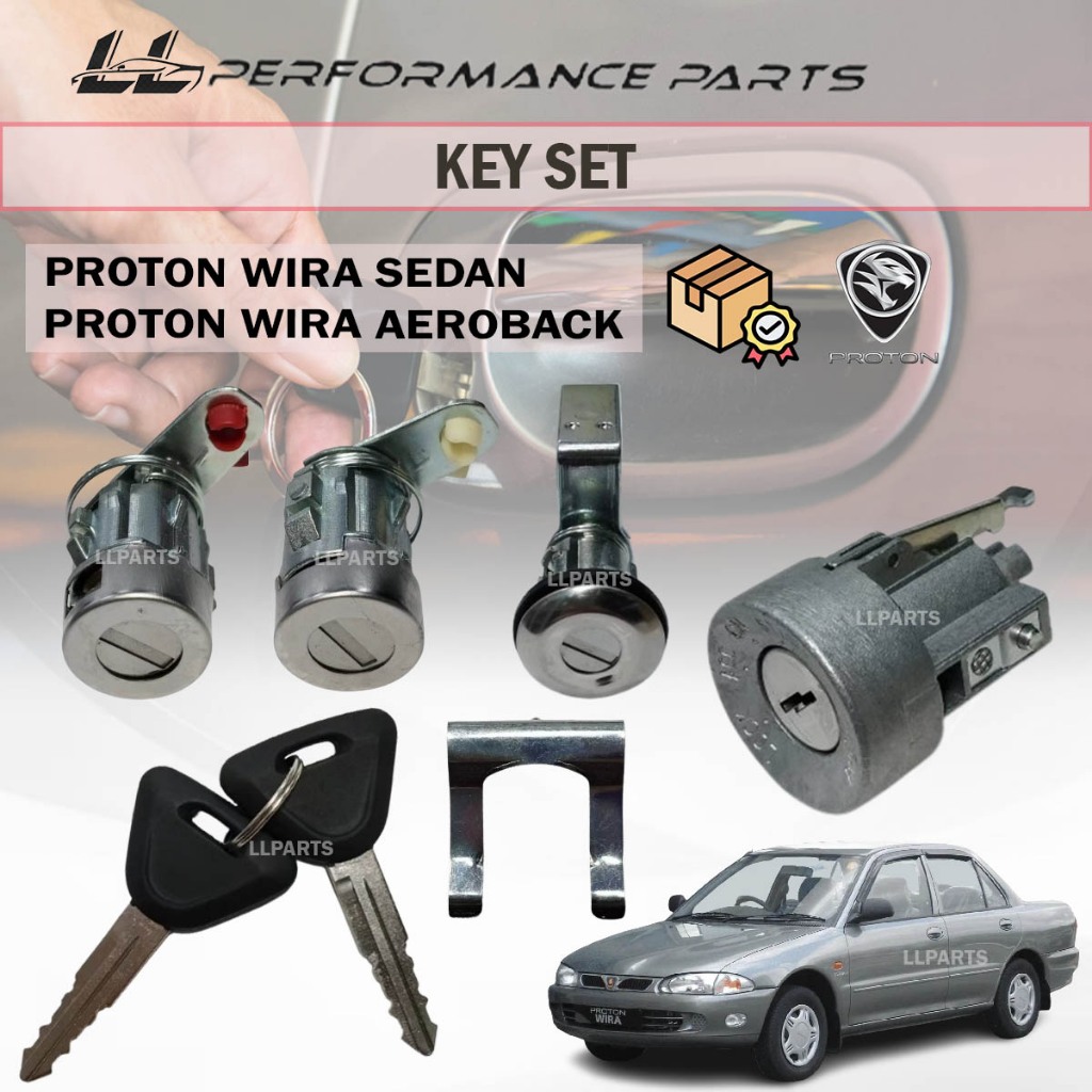 Proton Wira Sedan / Aeroback Starter Switch Key Set Remote Car Kunci ...