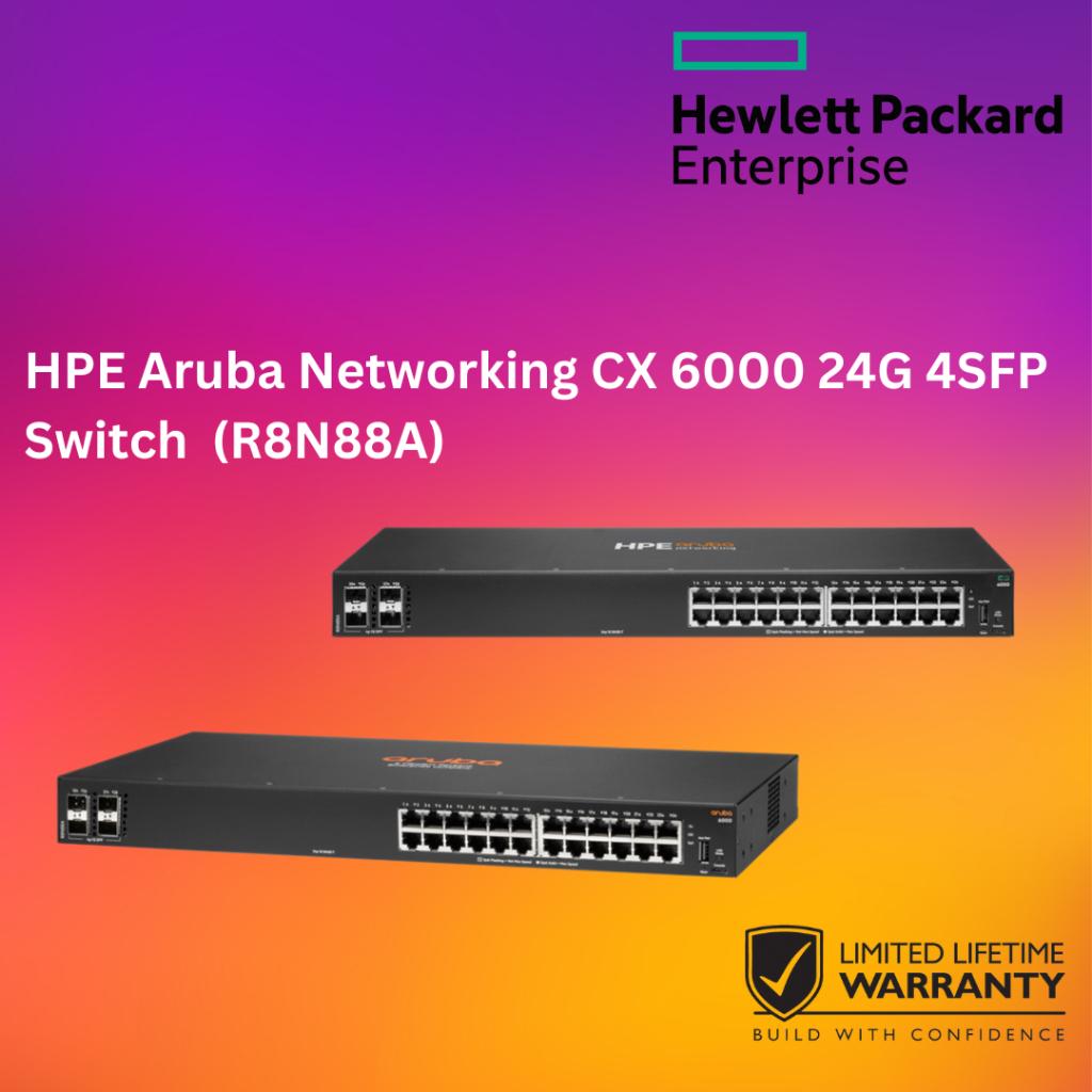 HPE Aruba Networking CX 6000 24G 4SFP Switch (R8N88A) | Shopee Malaysia