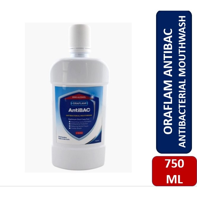 ORAFLAM ANTIBAC ANTIBACTERIAL MOUTHWASH+XYLITOL 750ML ( EXP 09/06/2025 ...