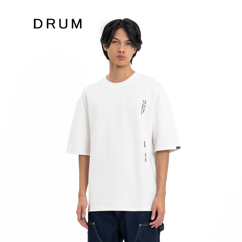 Select Beats Embroidery Oversized Tee- White/Black | Shopee Malaysia
