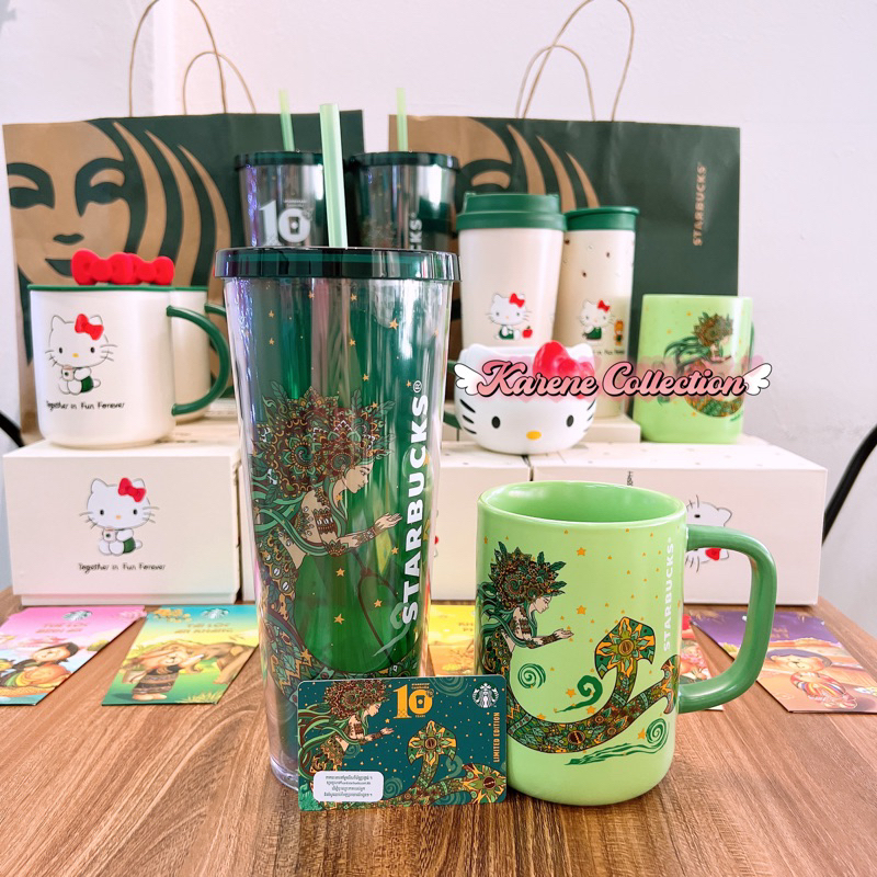 [ReadyStock]Starbucks Cambodia 10th Anniversary 2025 Collection Cold Cup 710ml & Card 柬埔寨🇰🇭星巴克10 ...
