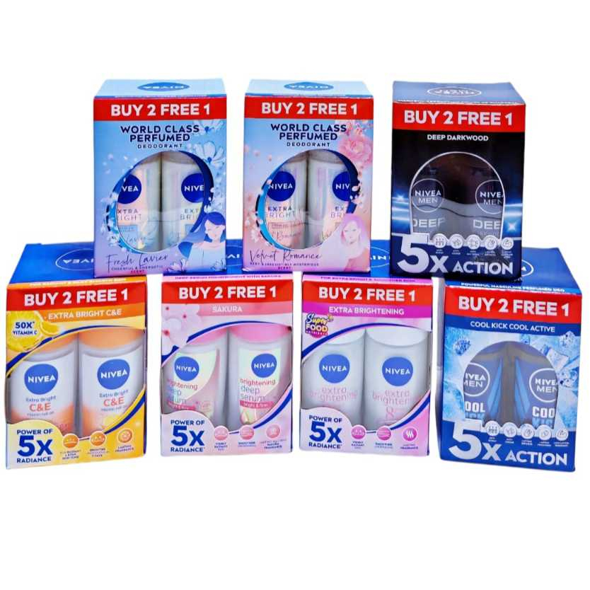 NIVEA Deodorant Roll On Buy 2 Free 1 (50ml*3) | Shopee Malaysia