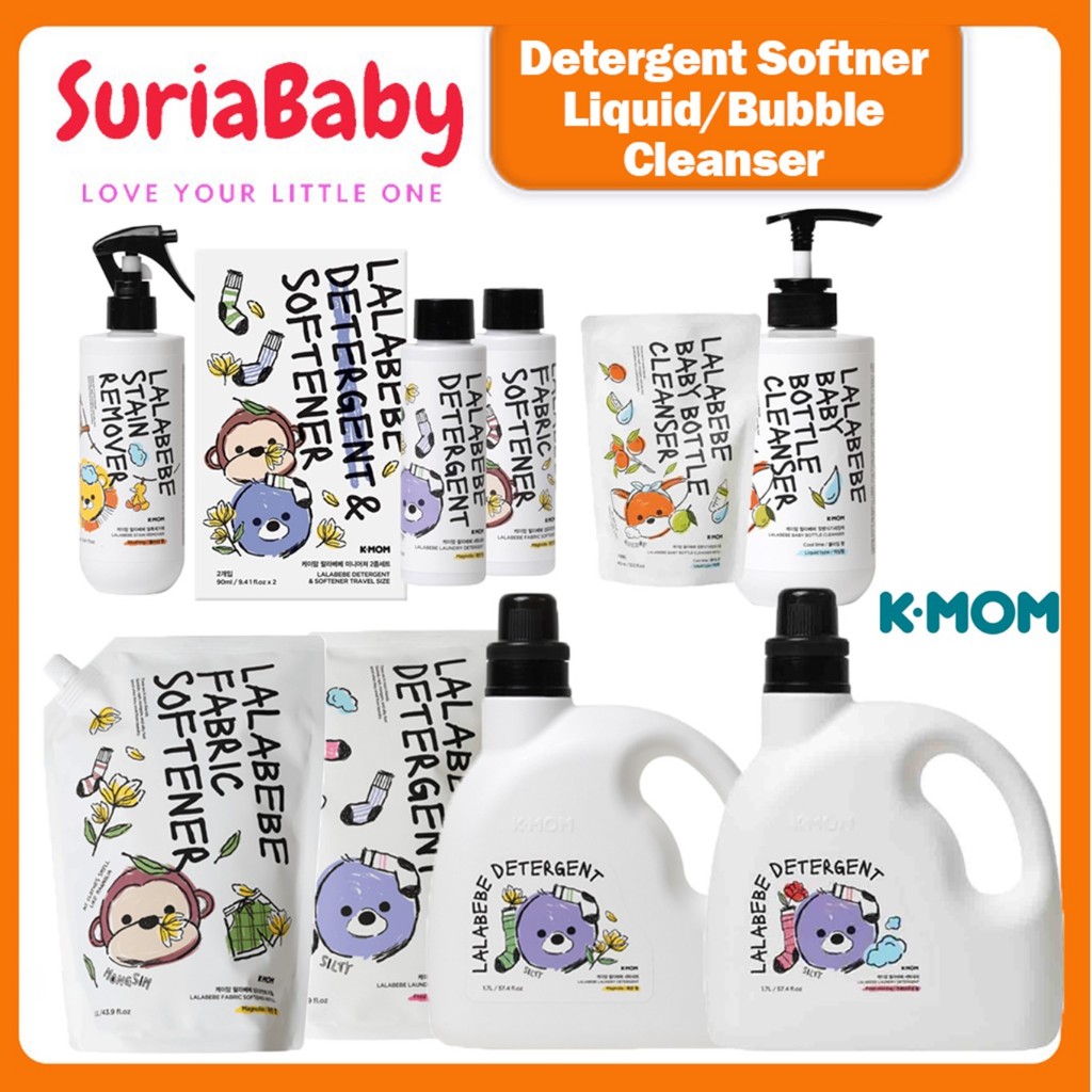 K-MOM LALABEBE Laundry Detergent / Bottle Cleanser/ Stain Remover/Hand ...