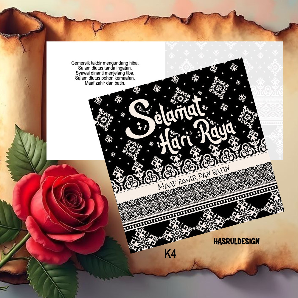 KAD RAYA BATIK NEW EDITION 2025 + FREE KALENDAR | Shopee Malaysia