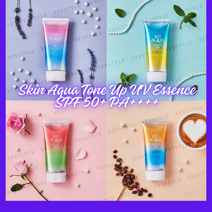 Rohto Skin Aqua Tone Up UV Essence SPF 50+ PA++++ 100% Authentic Ships from JAPAN | Shopee Malaysia