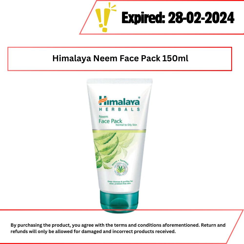 [Expired] Himalaya Neem Face Pack 150ml (Exp: 28-02-2025) | Shopee Malaysia