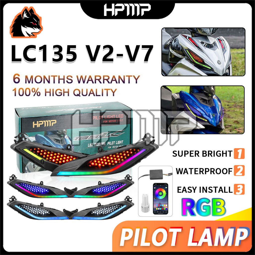 HPMP LC135 Mata Gaban LED Pilot Lamp LC 135 V2 V3 V4 V5 V6 V7 V8 Signal Light Lampu Dada ...