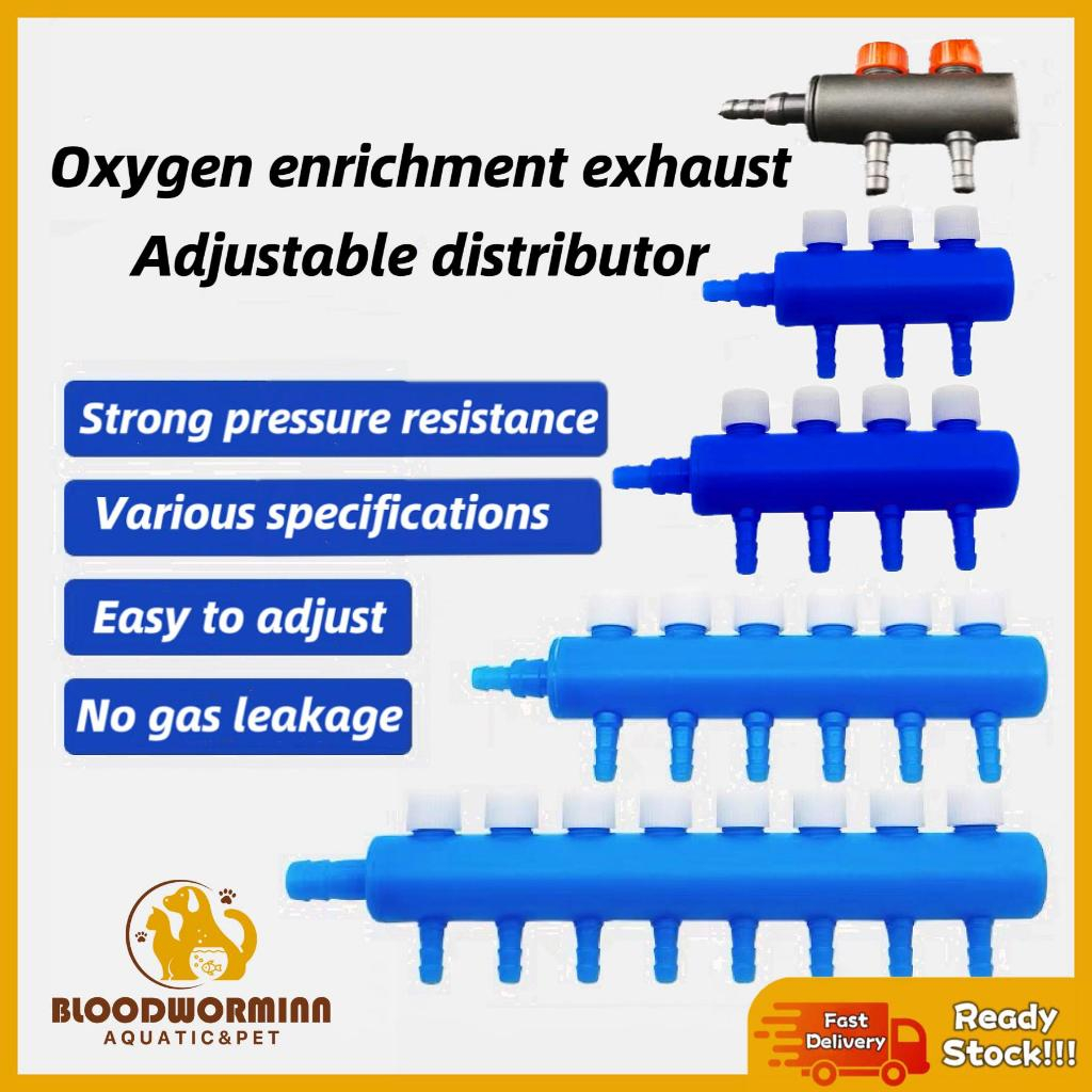 Air Valve Control Plastic Aquarium Oxygen Valve 2/3/4/5 Way Control ...
