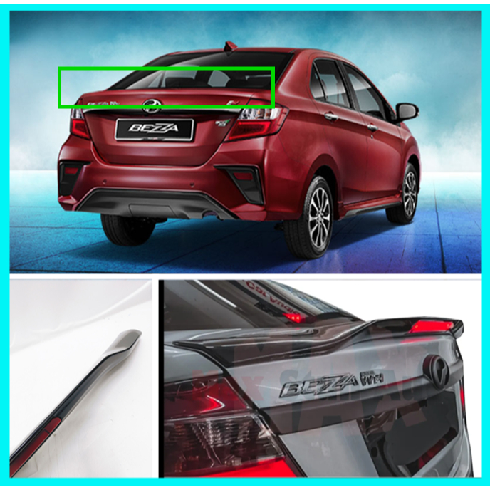 Perodua Bezza 2016-2024 Drive 68 Style Rear Spoiler Material ABS With ...