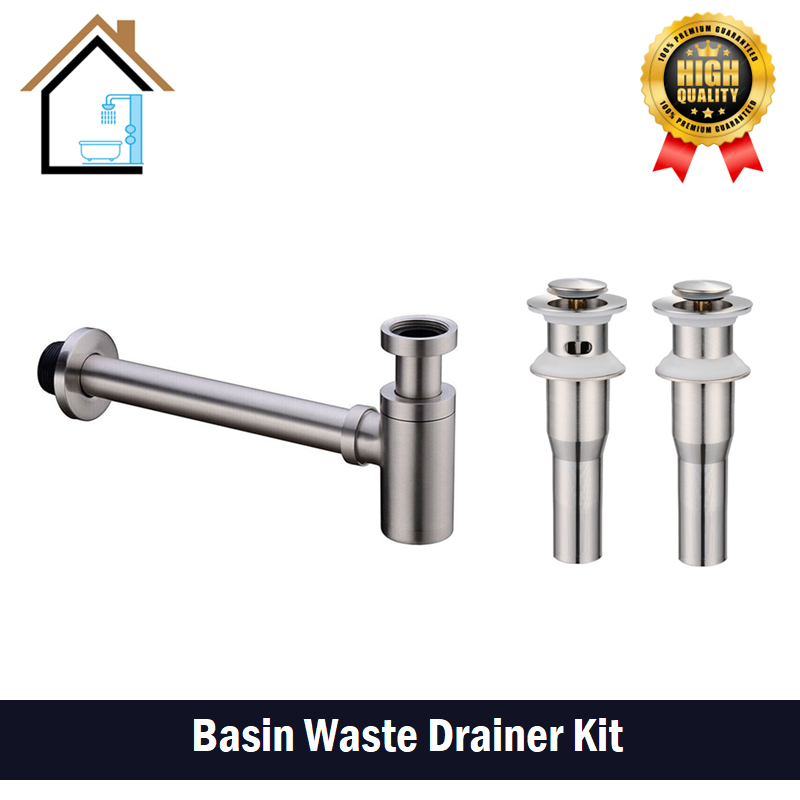 32MM 1 1/4'' SUS 304 Stainless Steel Bathroom Basin Bottle Trap Basin ...