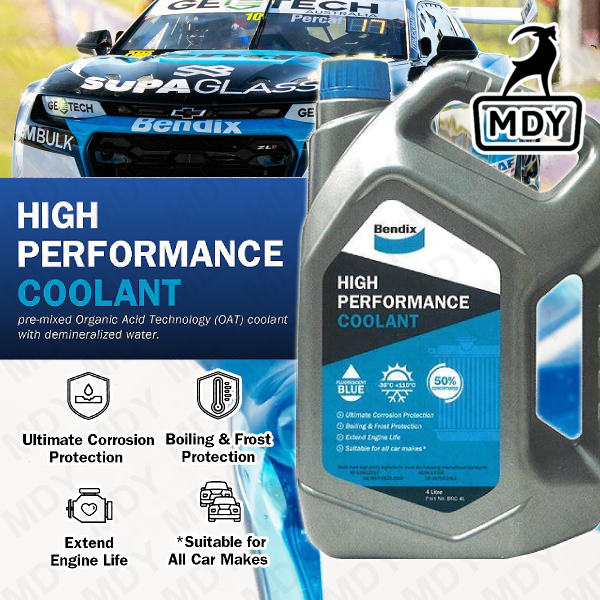 Bendix Coolant High Performance Pre-Mix OAT Ready to Use 4L | Shopee ...