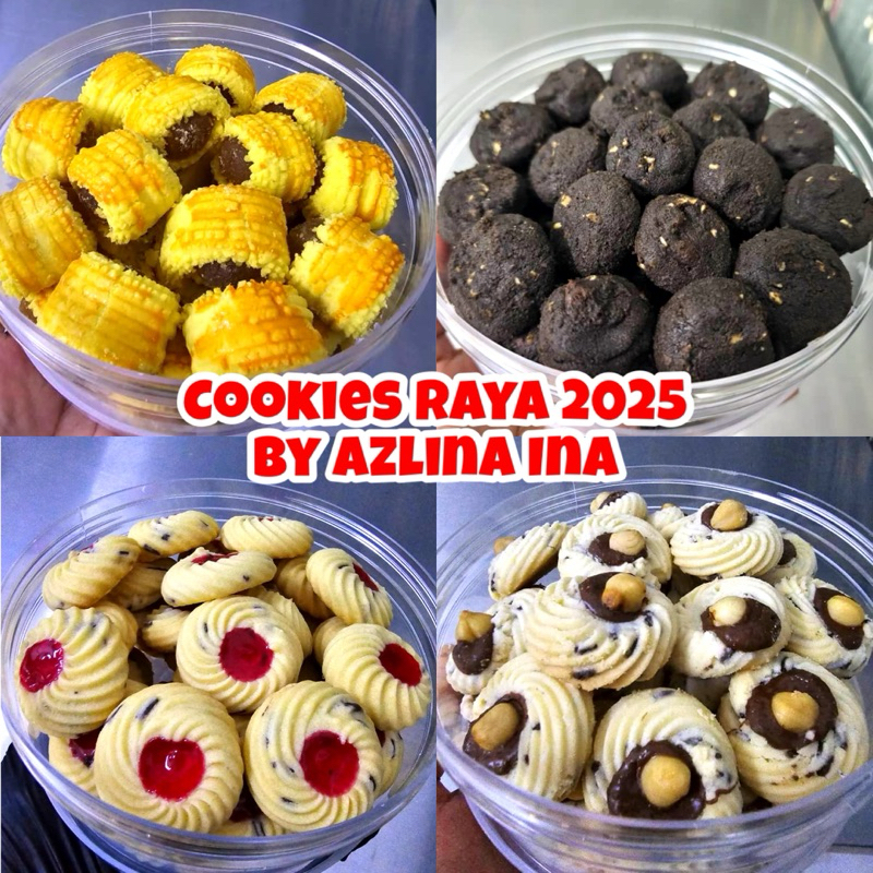 VIRAL KUKIS EDISI KUIH RAYA 2025 COOKIES RAYA AZLINA INA | Shopee Malaysia
