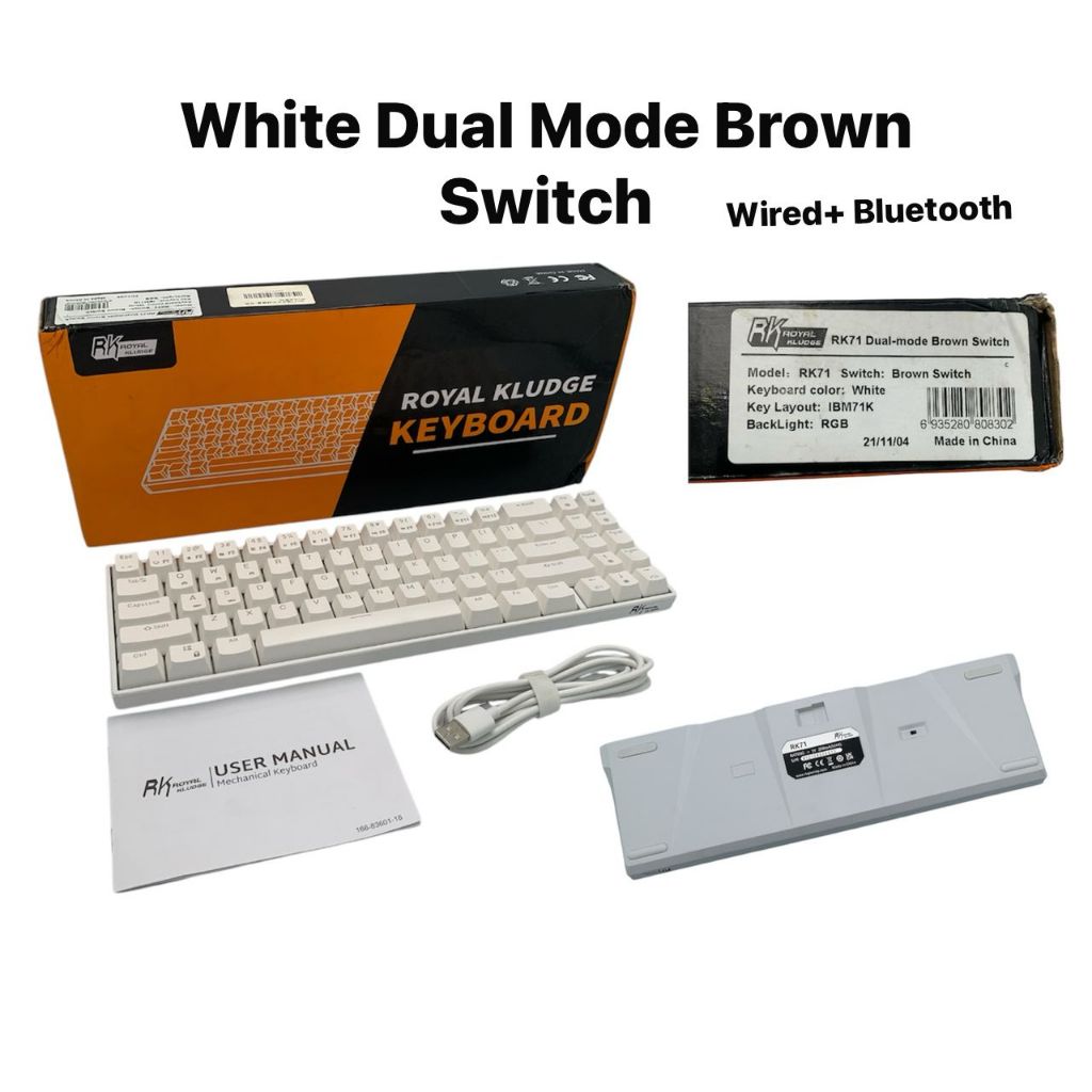 RK71 Royal Kludge Dual-mode Red / Blue Switch *Box Dented* | Shopee ...