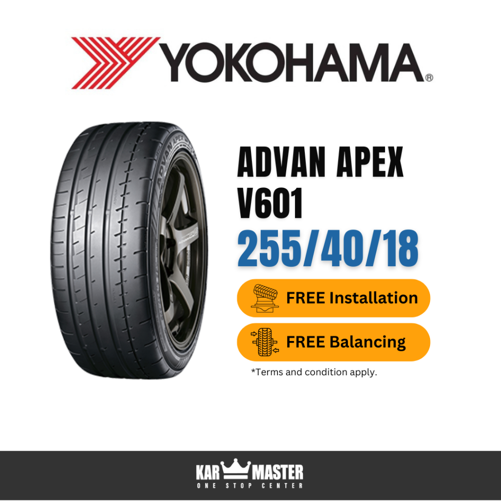 255/40/18 Yokohama Advan Apex V601 (With Installation) | Shopee Malaysia