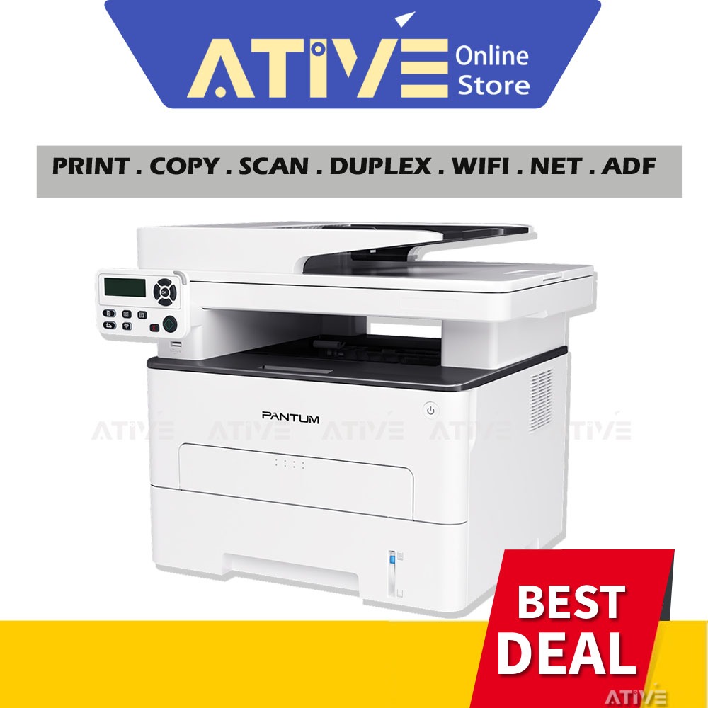 PANTUM M7100DW (PRINT COPY SCAN DUPLEX NET WIFI ADF) Mono laser ...