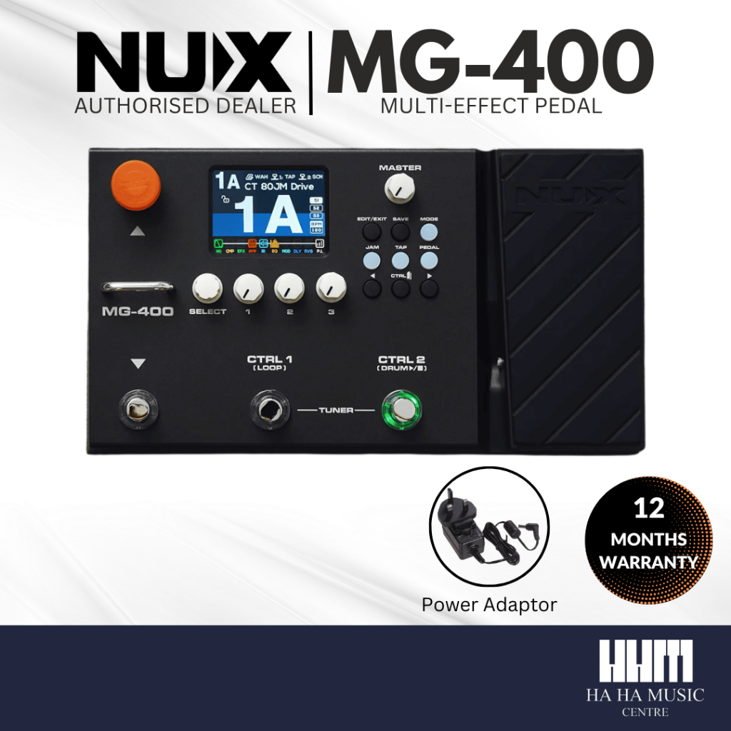 NUX MG400 Modelling Multi Effect Pedal For Electric Guitar and Bass ...