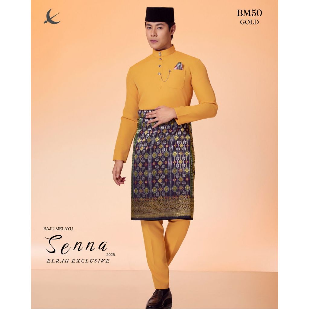Elrah Exclusive Senna 2025 - Gold : Free Gift + Butang + Sampin ...