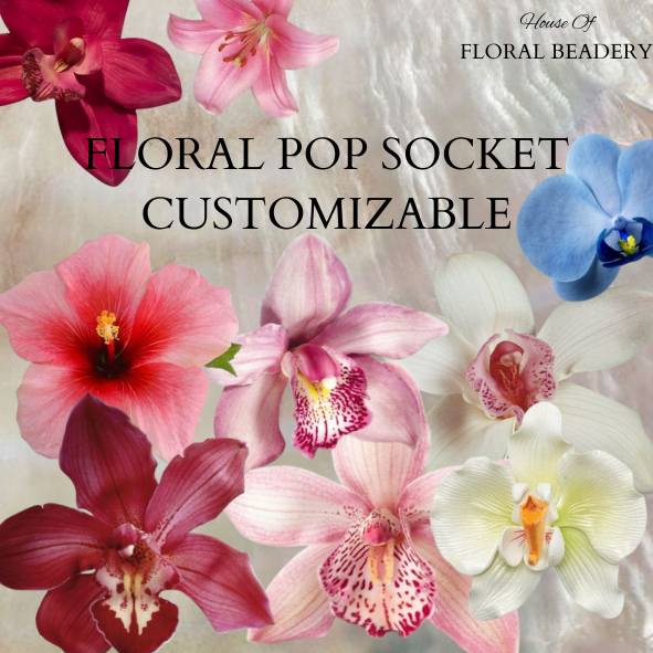 CUSTOM SUMMER FLOWER POP SOCKET ORDER HERE EPOXY AND ACRYLIC | Shopee ...