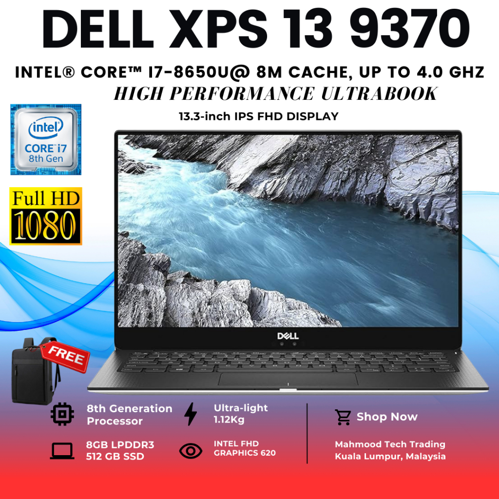 LAPTOP DELL XPS 13 9365 , 9360 , 9350 , 9250 , 15 9550 , 2IN1 ...