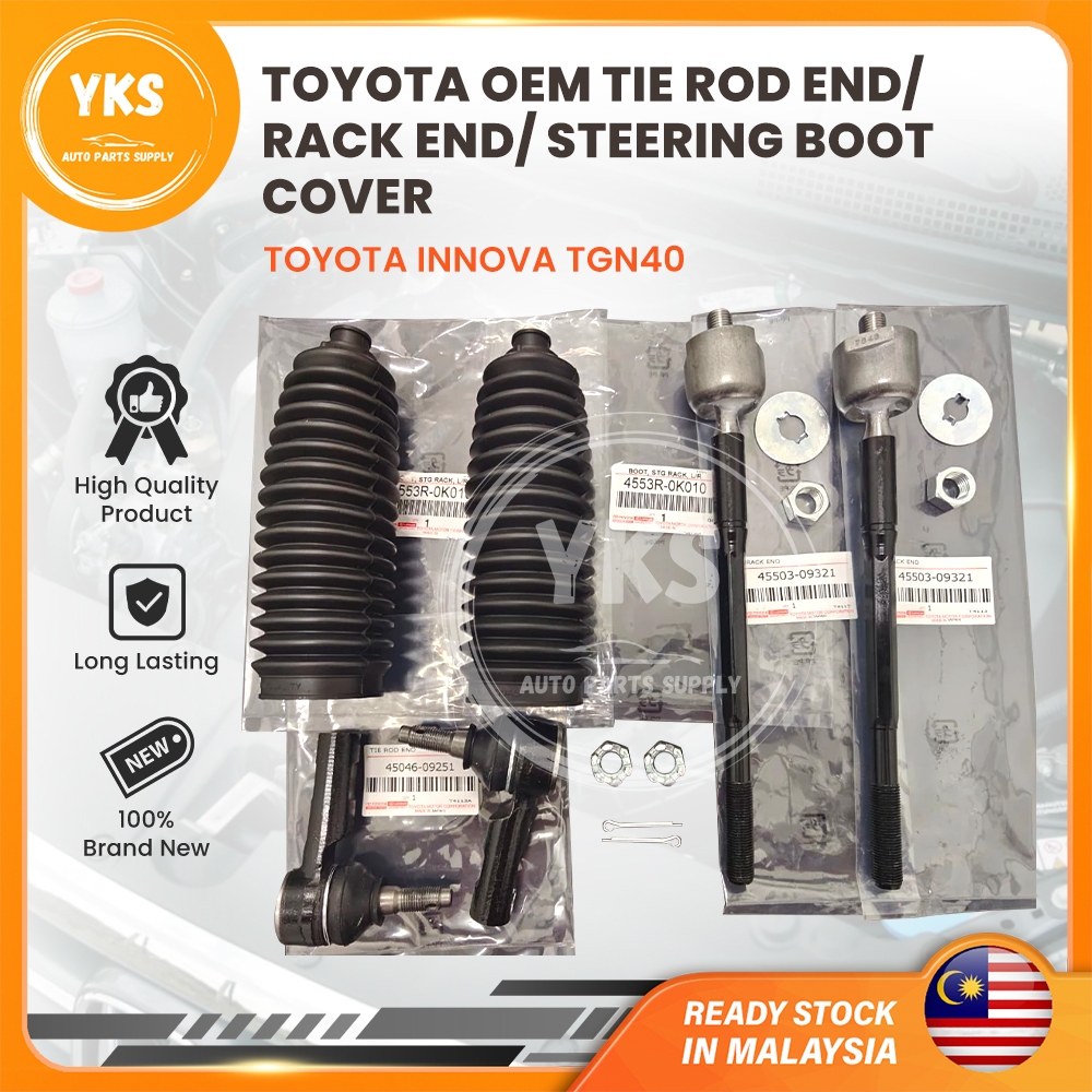 🔥NEW TOYOTA🔥TOYOTA INNOVA TGN40 (1 SET) TIE ROD END / RACK END ...