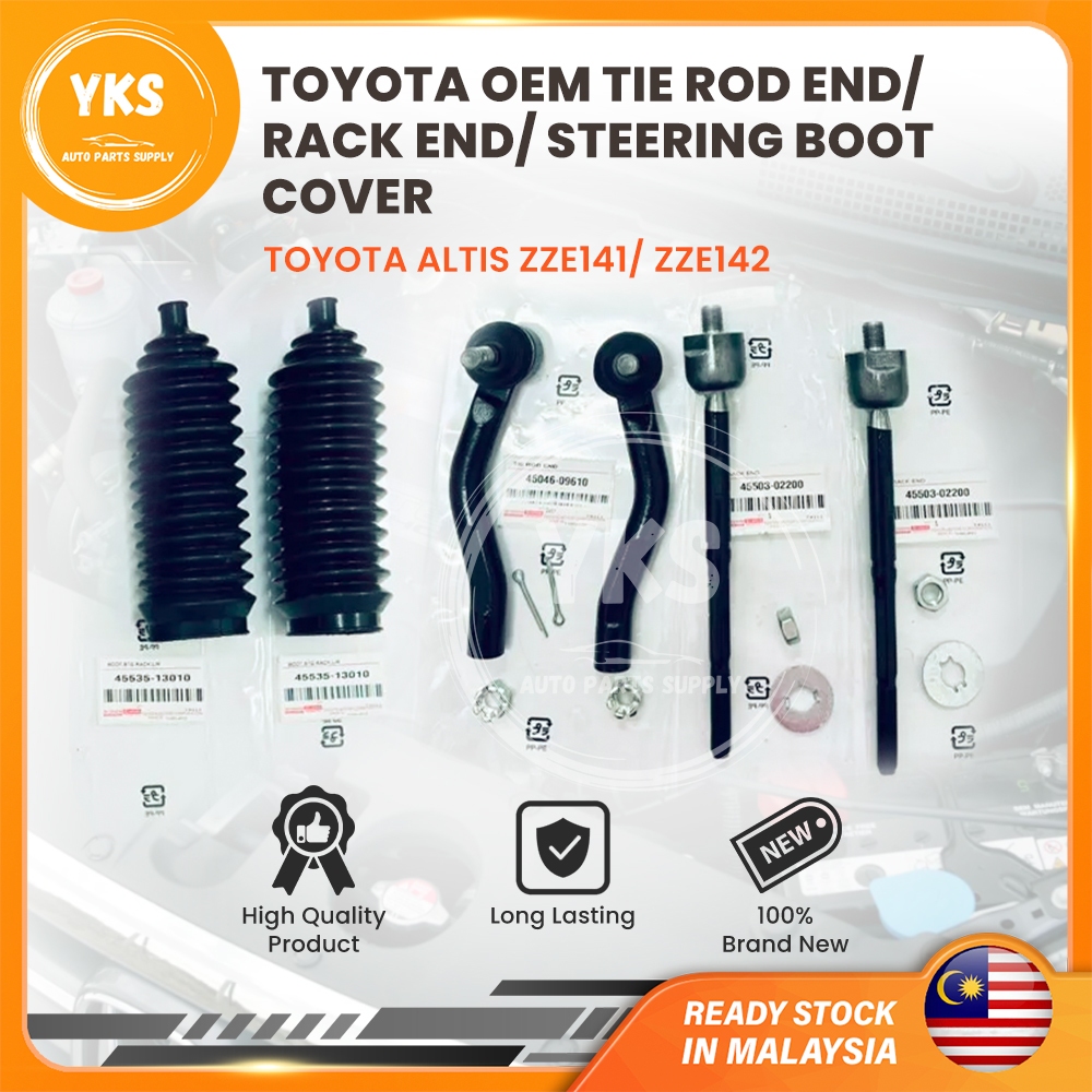 🔥NEW TOYOTA🔥TOYOTA ALTIS ZZE141 ZZE142 (1 SET) TIE ROD END / RACK END ...