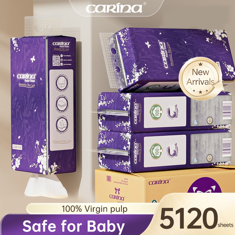 [4PCS] Carina Wall Hanging Tissue 4-Ply 1280 sheets 150*180mm Multi ...