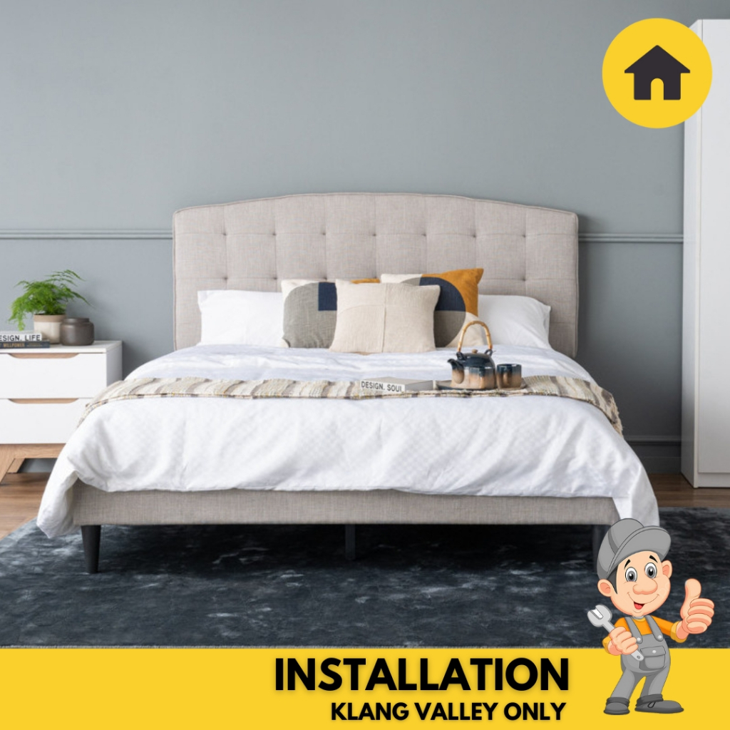 [INSTALLATION KL ONLY] Home Valet SANTIAGO Queen and King Size Fabric ...