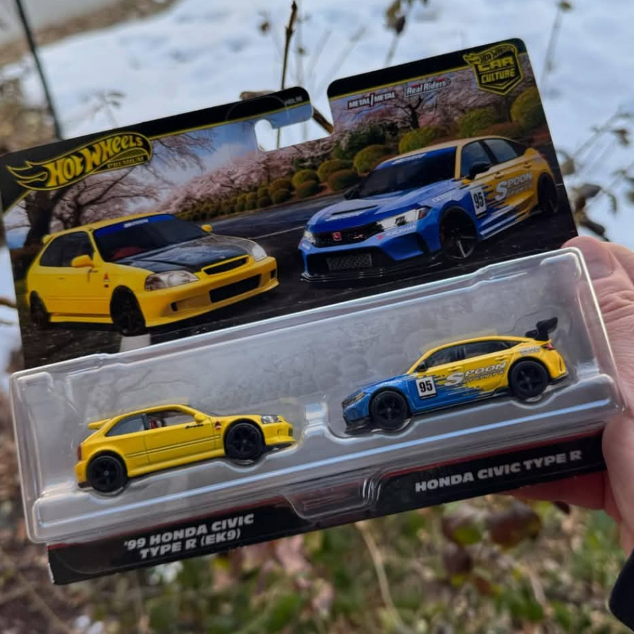 Hot Wheels Premium Twinpack '99 Honda Civic Type R Ek9 Spoon FL5 Spoon ...