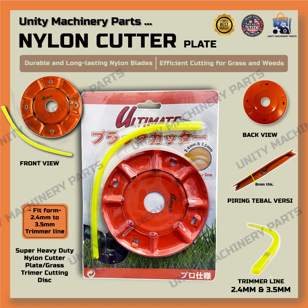 Super Heavy Duty Nylon Cutter Plate/Grass Trimer Cutting Disc(Piring ...