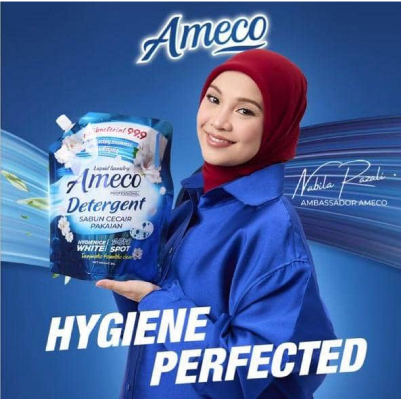 Ameco Professional Hygeince White 2kg Zero Spot Laundry Detergent | Shopee Malaysia
