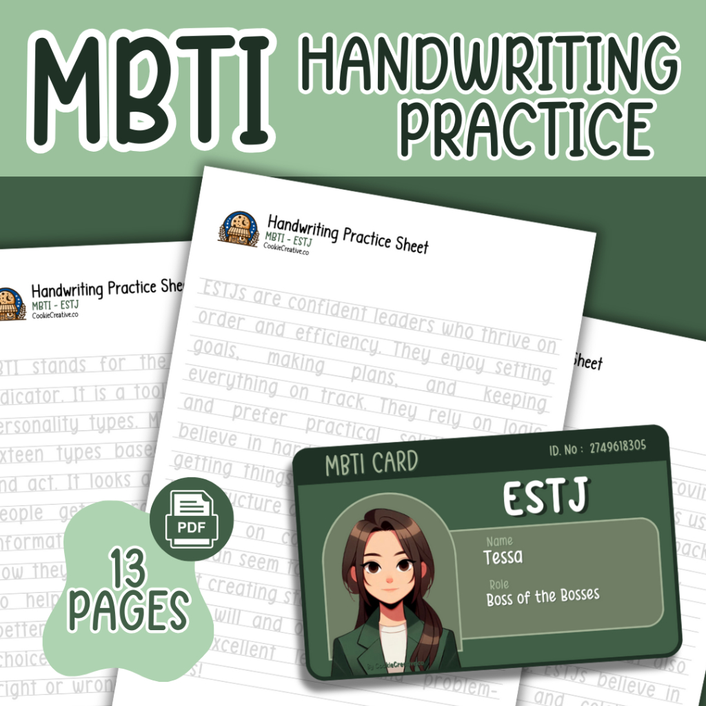 (PDF) handwriting practice book latihan tulisan cantik (mbti - estj ...