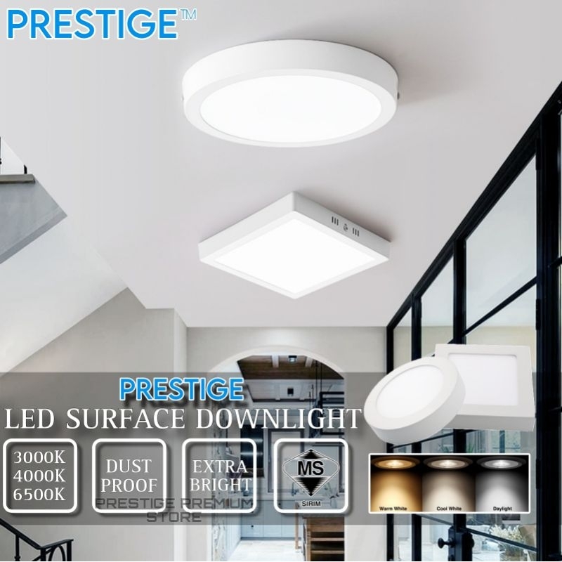 PRESTIGE Panel LED Light Surface Lampu Panel Murah Downlight siling ...