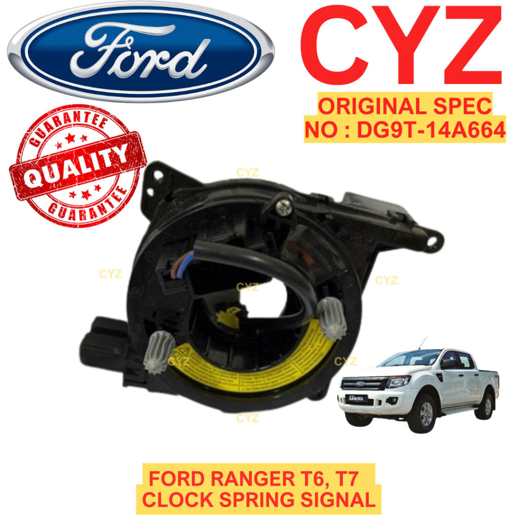 Clock Spring Spiral Cable FORD RANGER T6, T7 DG9T-14A664 Horn Airbag ...