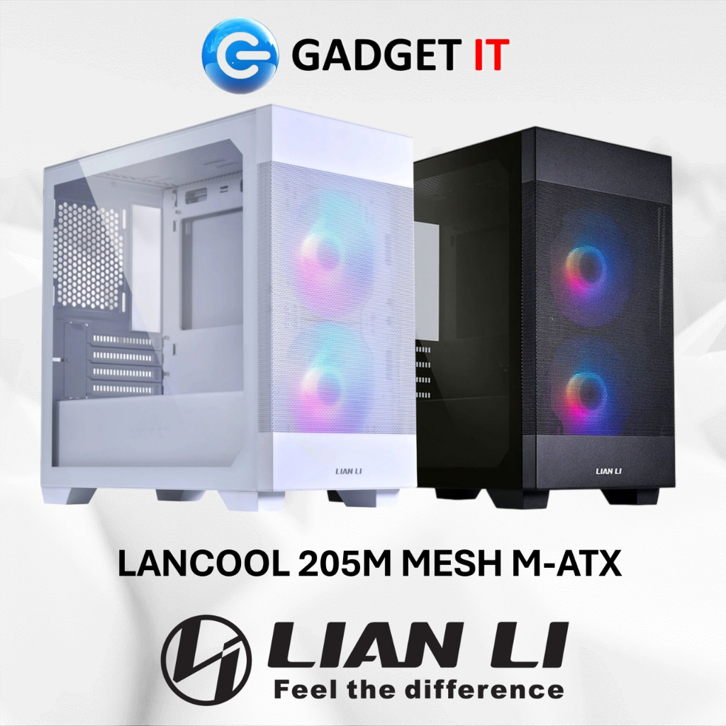 LIAN LI LANCOOL 205M MESH HIGH AIRFLOW MICRO-ATX PC CASE - BLACK ...