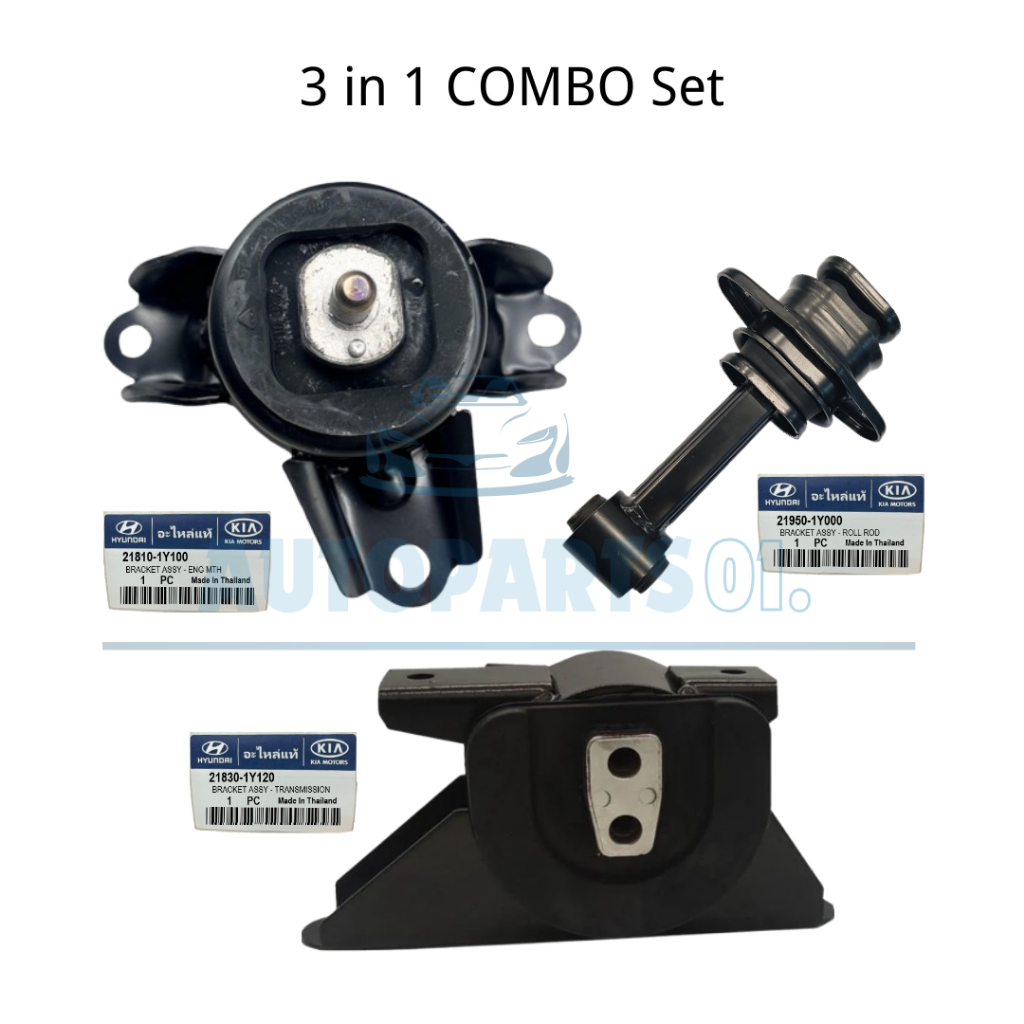 [3 IN 1 SET] KIA Thailand OEM Engine Mounting for KIA Picanto TA 21810 ...