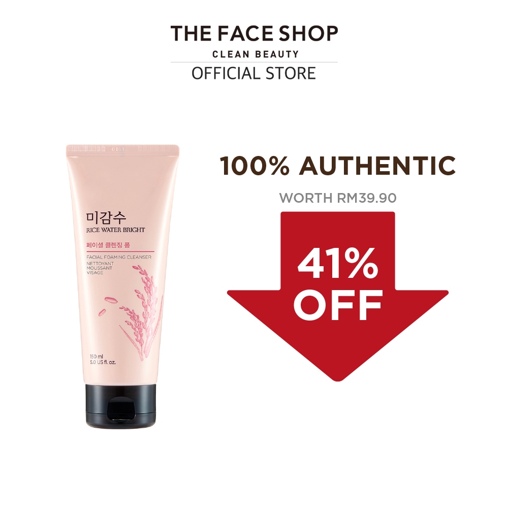 [THE FACE SHOP Official] Rice Water Bright Foaming Cleanser 150ml ...