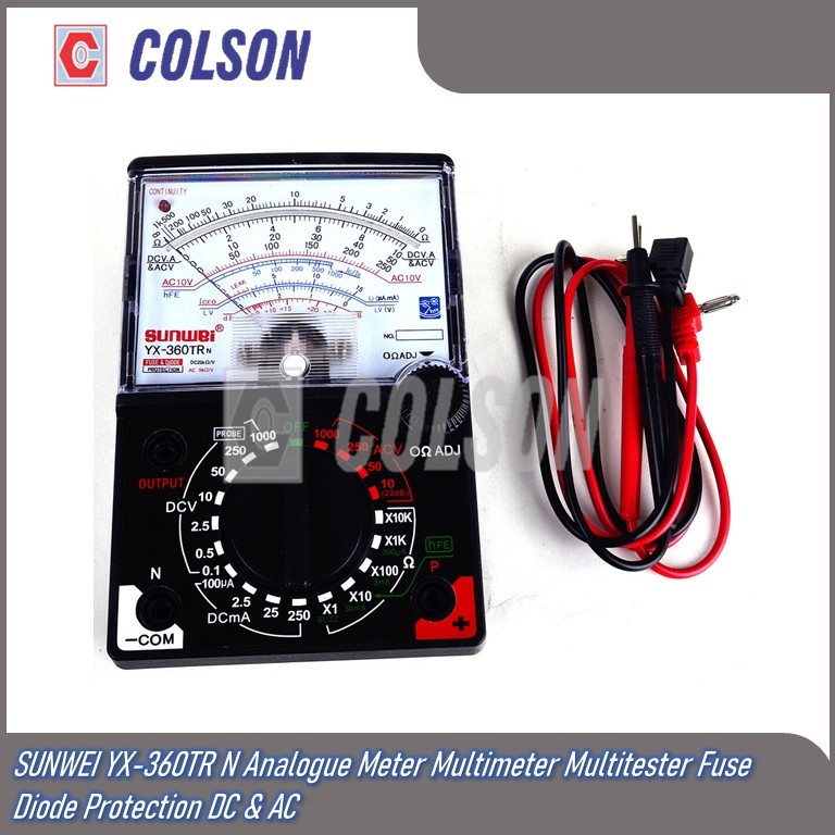 COLSON SUNWEI YX-360TR N Analogue Meter Multimeter Multitester Fuse ...