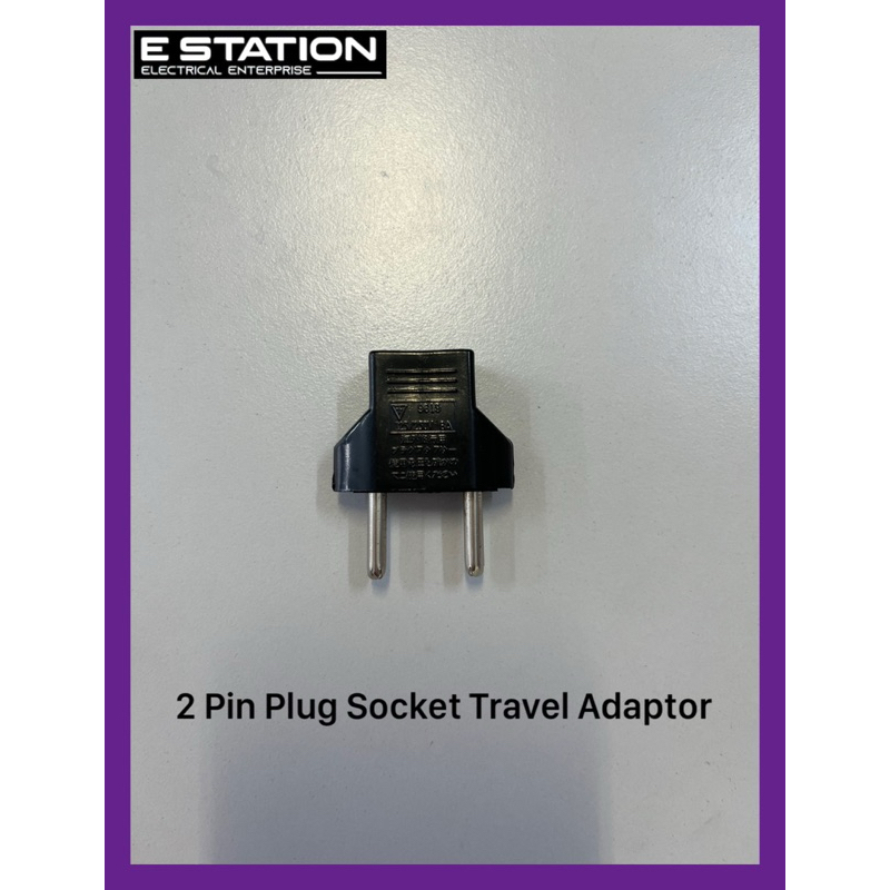 2 Pin Plug Socket Travel Adaptor | Shopee Malaysia