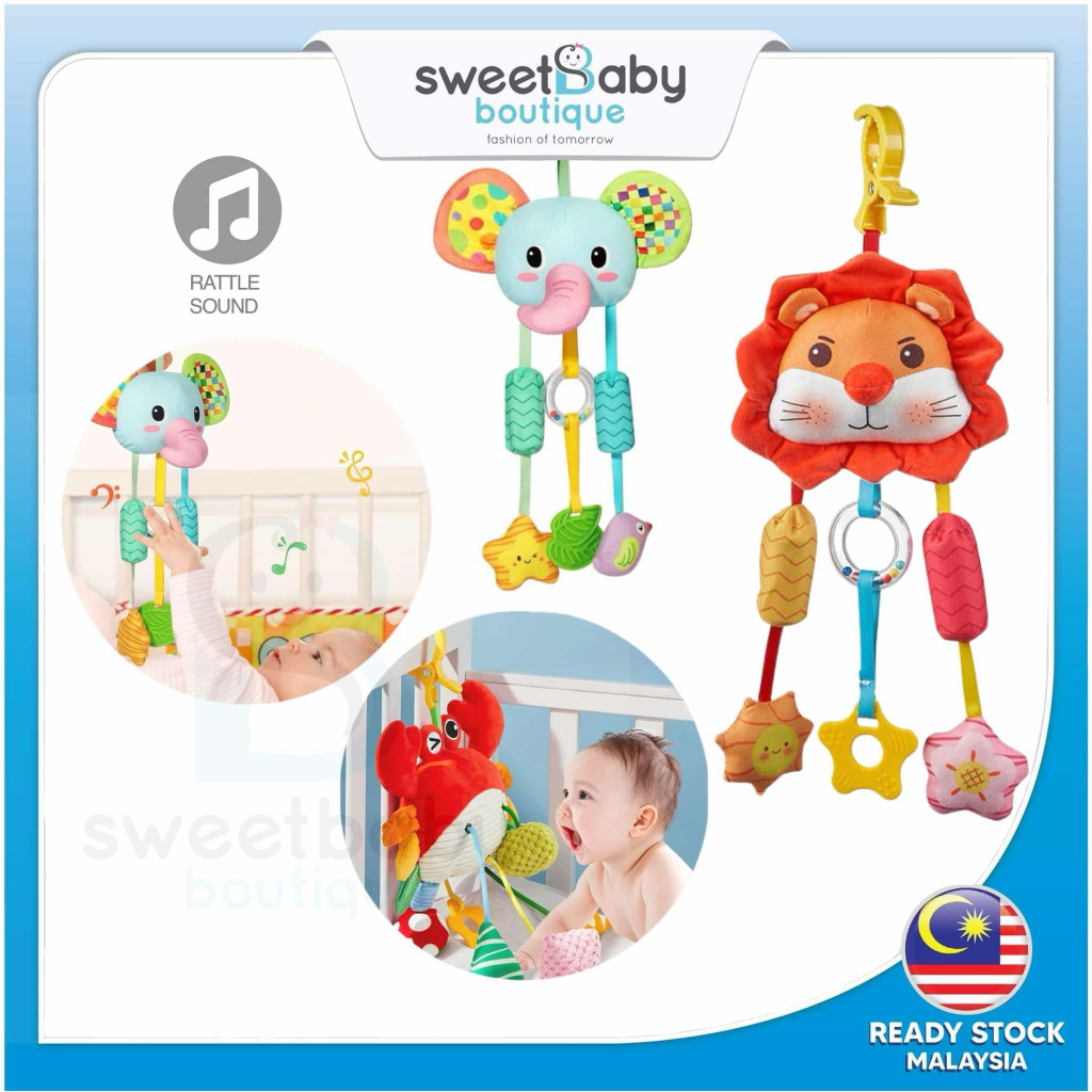 Baby Toys Mainan Baby Boy Girl Toy Stroller Bed Cot Hanging Doll ...