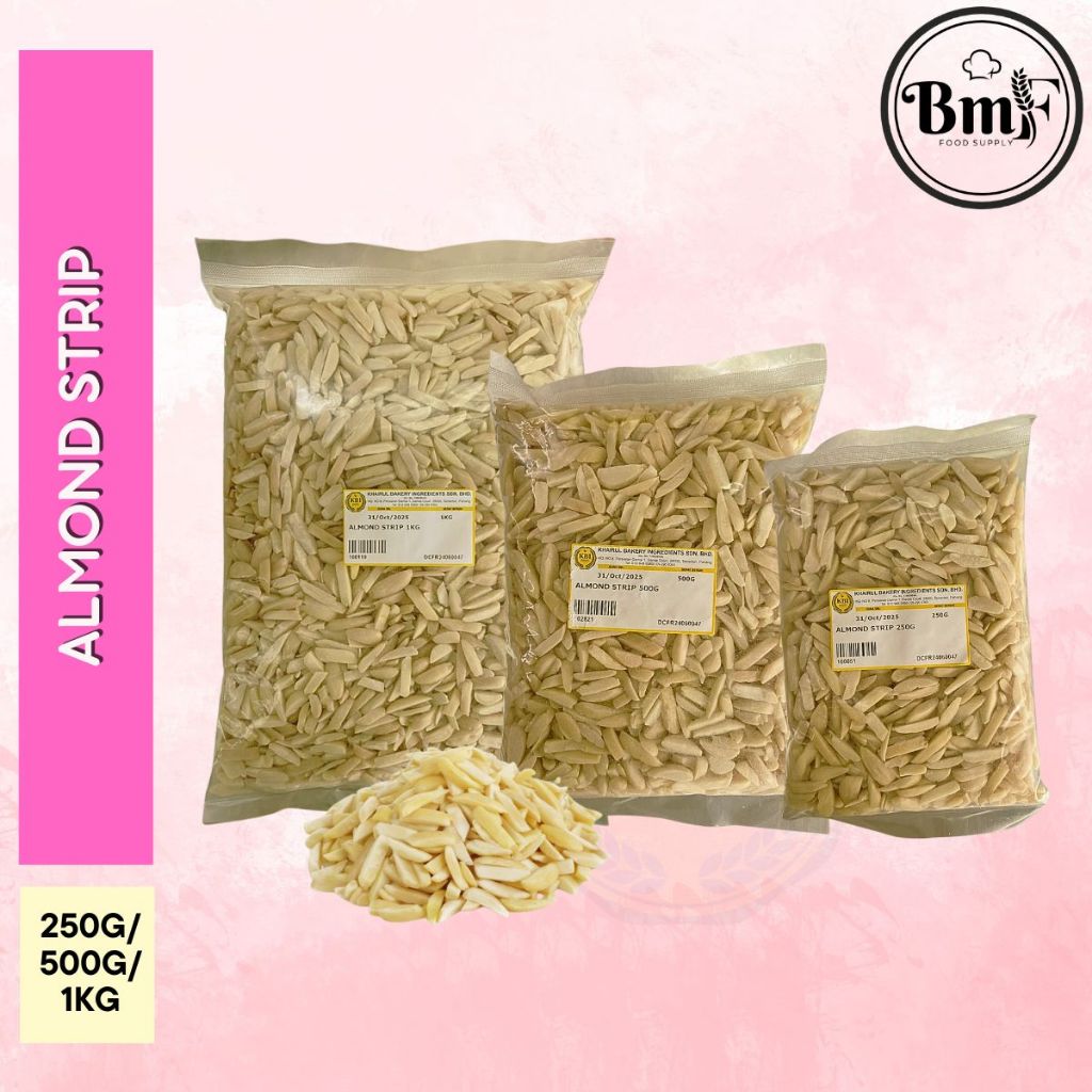 ALMOND STRIP HALAL READY STOCK 1KG/500G/250G | Shopee Malaysia