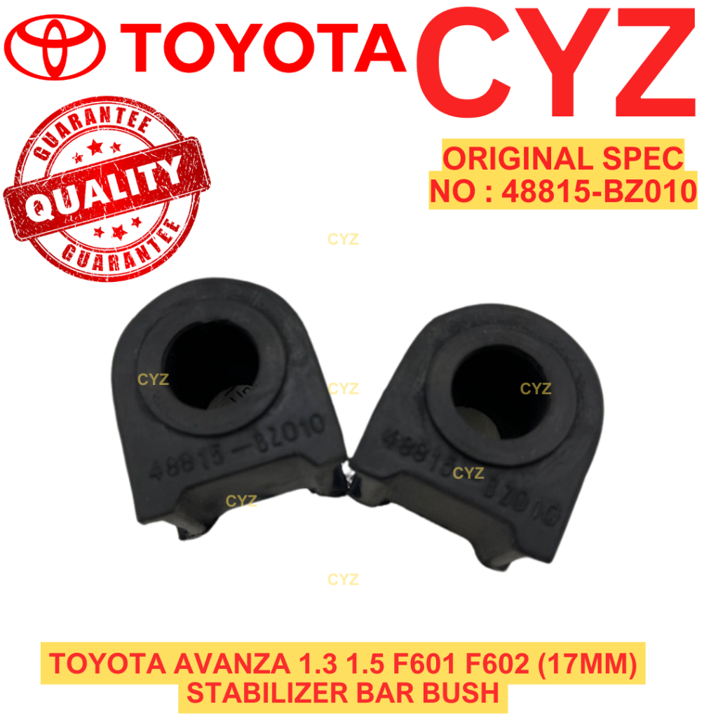 (1 PAIR) Front Stabilizer Bar Bush TOYOTA AVANZA 1.3 1.5 F601 F602 ...