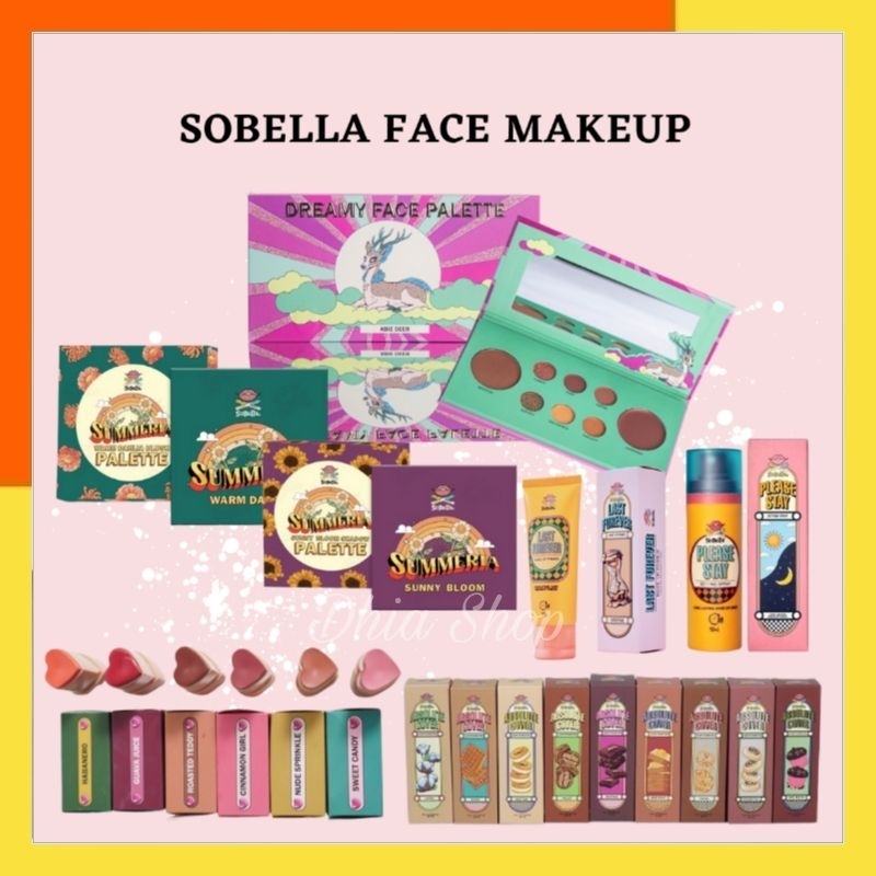 Sobella Eyeshadow Palette Foundation Blusher Primer Setting Spray ...