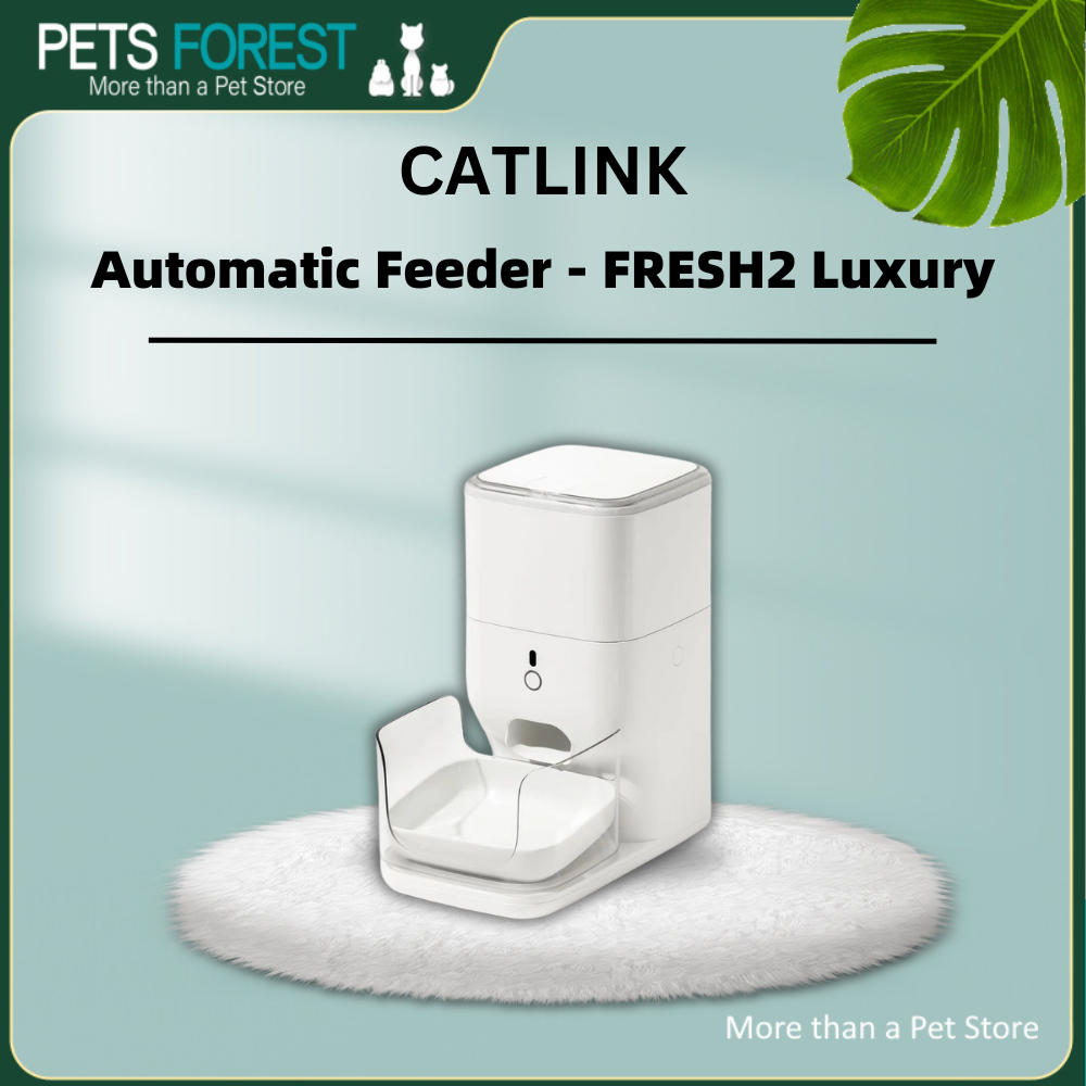 【CATLINK】Automatic Feeder-FRESH2 Luxury【CATLINK】猫咪定时定量智能自动喂食器高配版〖多猫识别 2组吊牌〗 | Shopee Malaysia